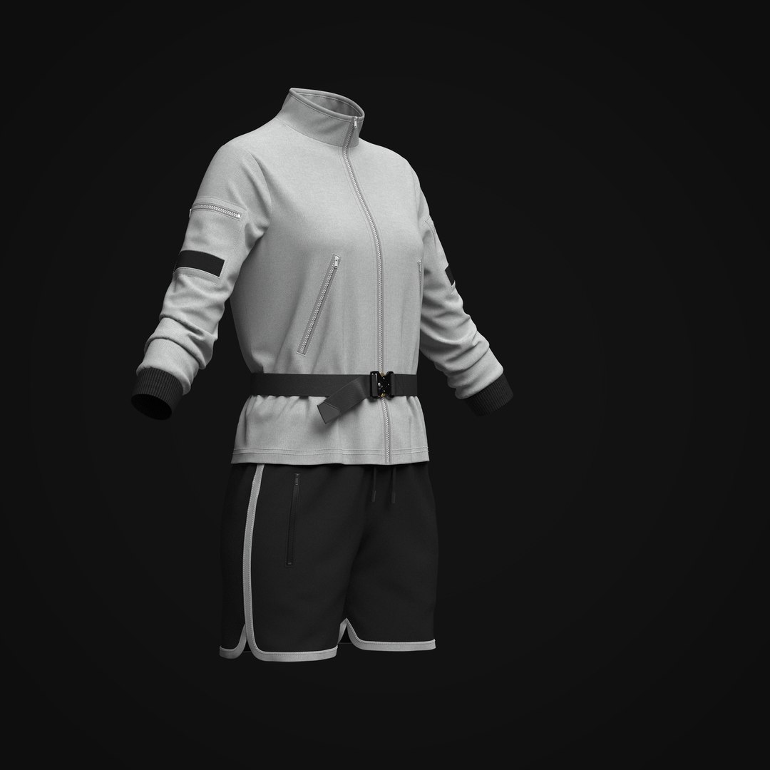 Women Jacket And Shots 3D Model 3D Model - TurboSquid 2252377