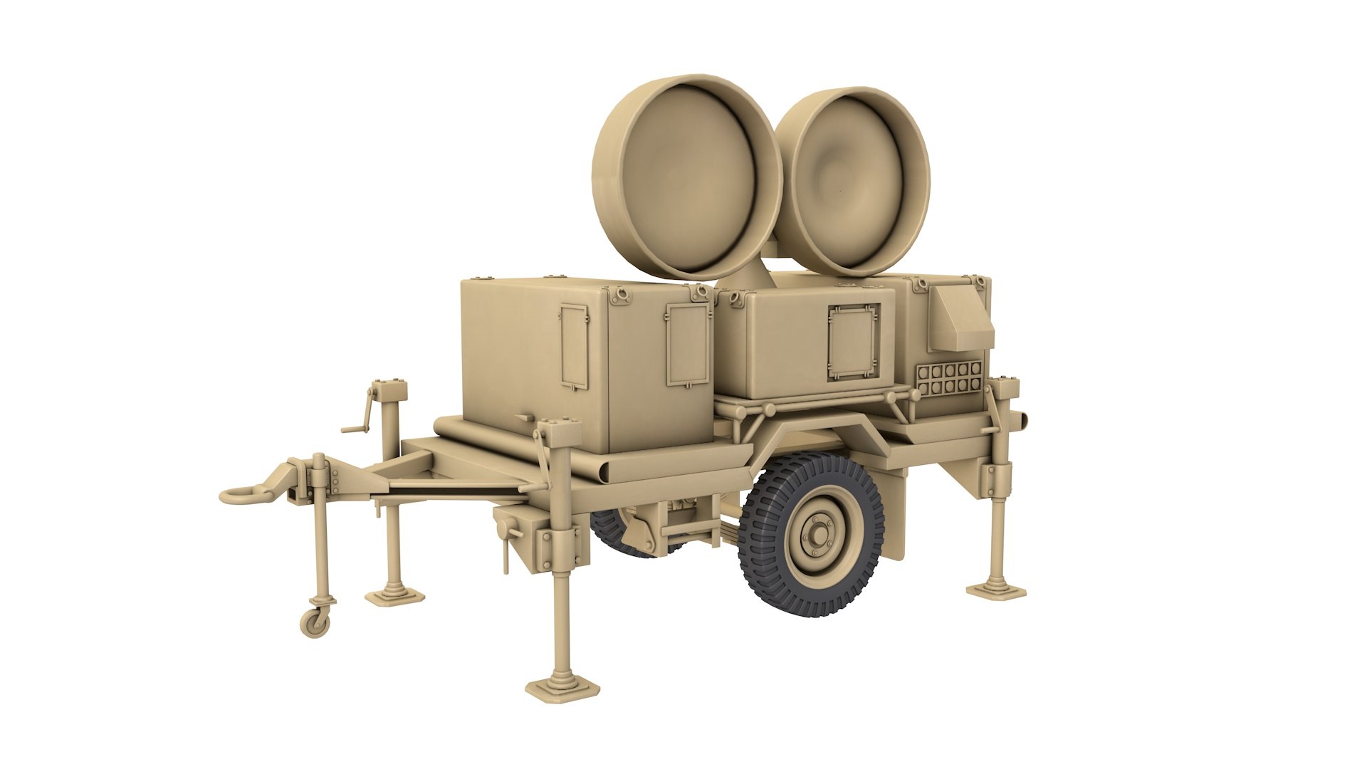 Radar AN MPQ 4 Model - TurboSquid 2388364