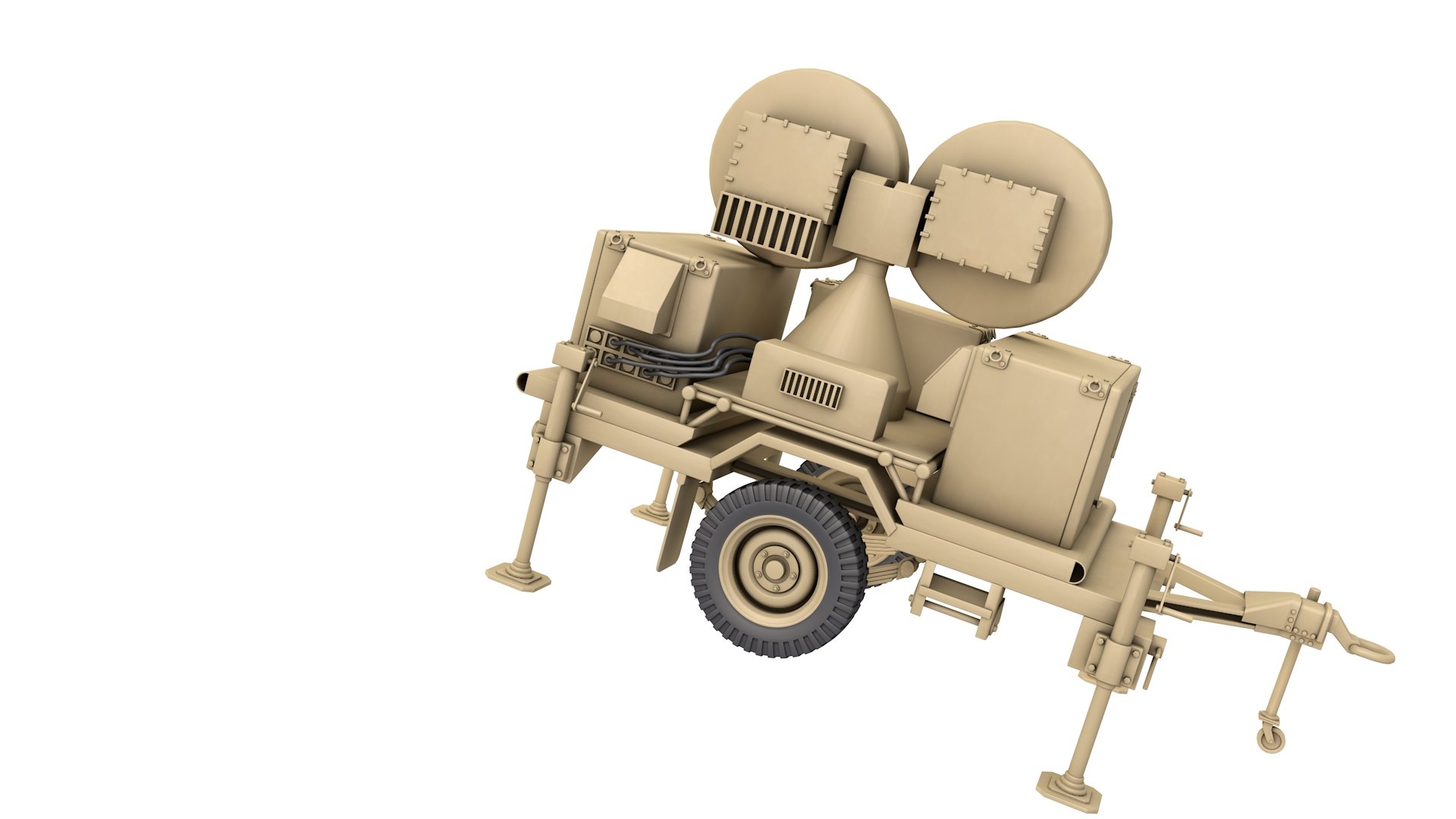 Radar AN MPQ 4 Model - TurboSquid 2388364