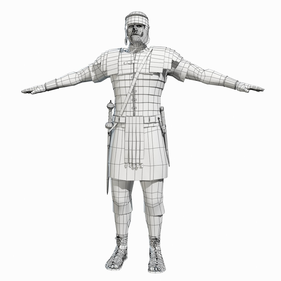3d roman soldier
