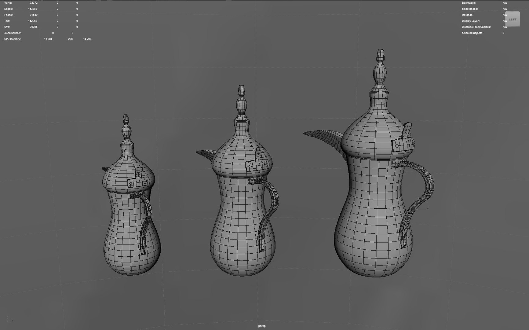 Arabic Coffee Pot Dallah 3D Model - TurboSquid 2012111