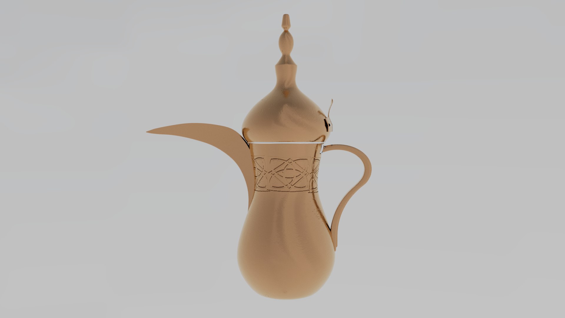 Arabic Coffee Pot Dallah 3D Model - TurboSquid 2012111