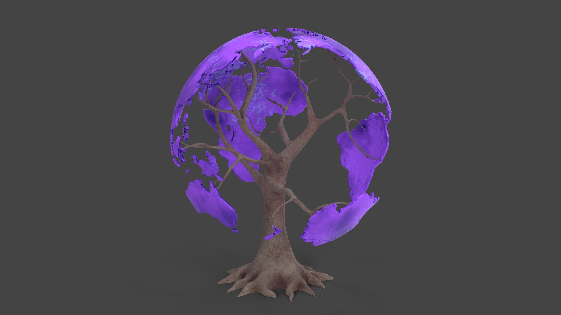 Tree Globe 3D Model - TurboSquid 1666518