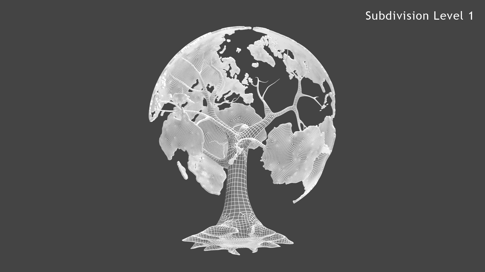 Tree globe 3D model - TurboSquid 1666518