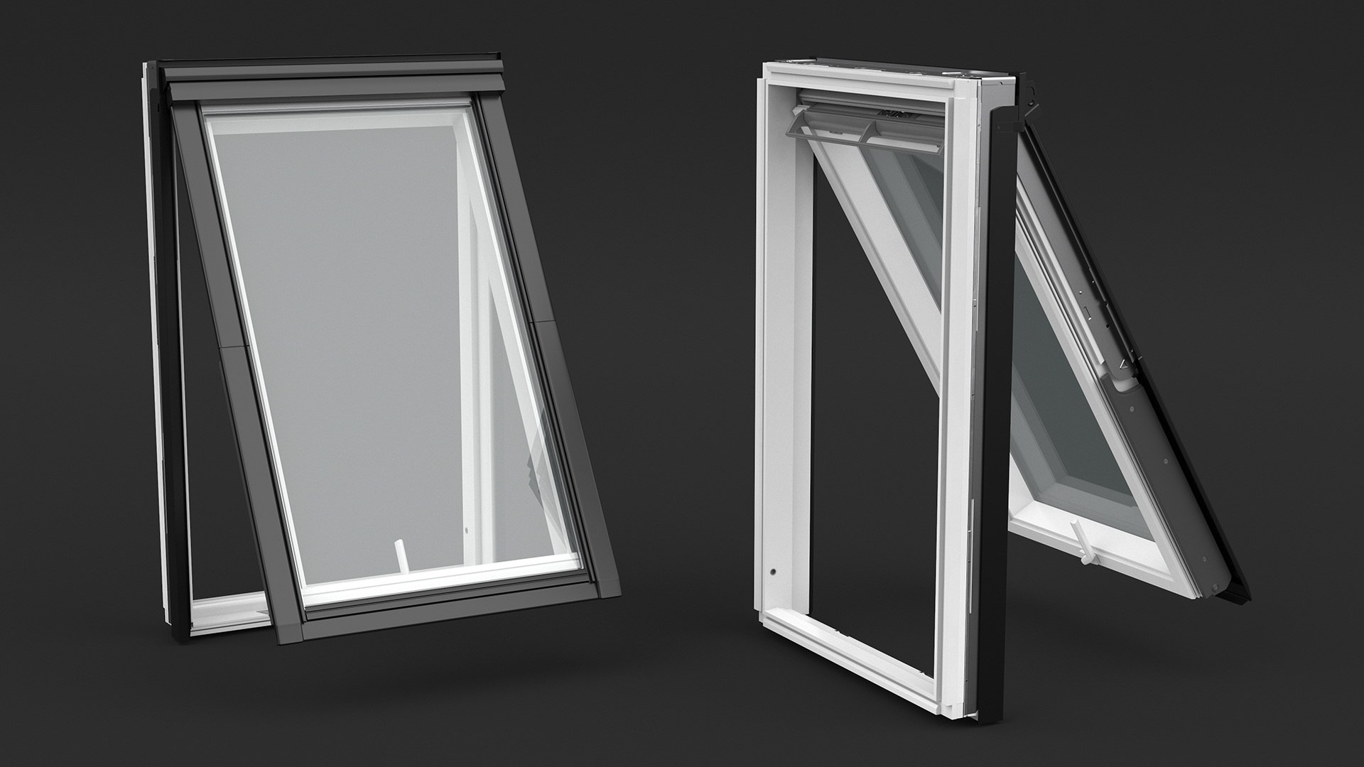 3D Roof Window 118 X 188 Cm Rigged - TurboSquid 2262671