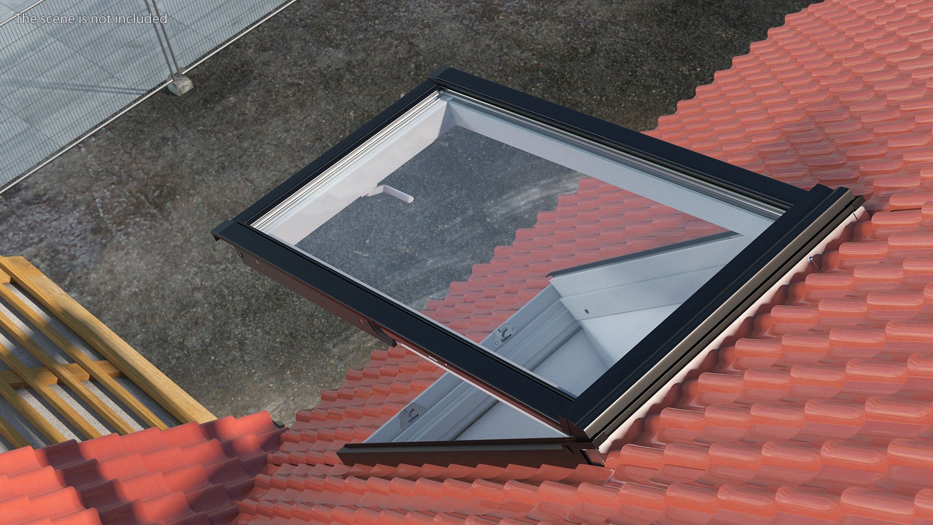 3D Roof Window 118 X 188 Cm Rigged - TurboSquid 2262671
