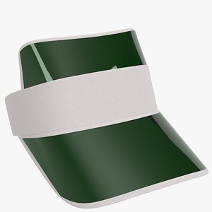 green eyeshade visor