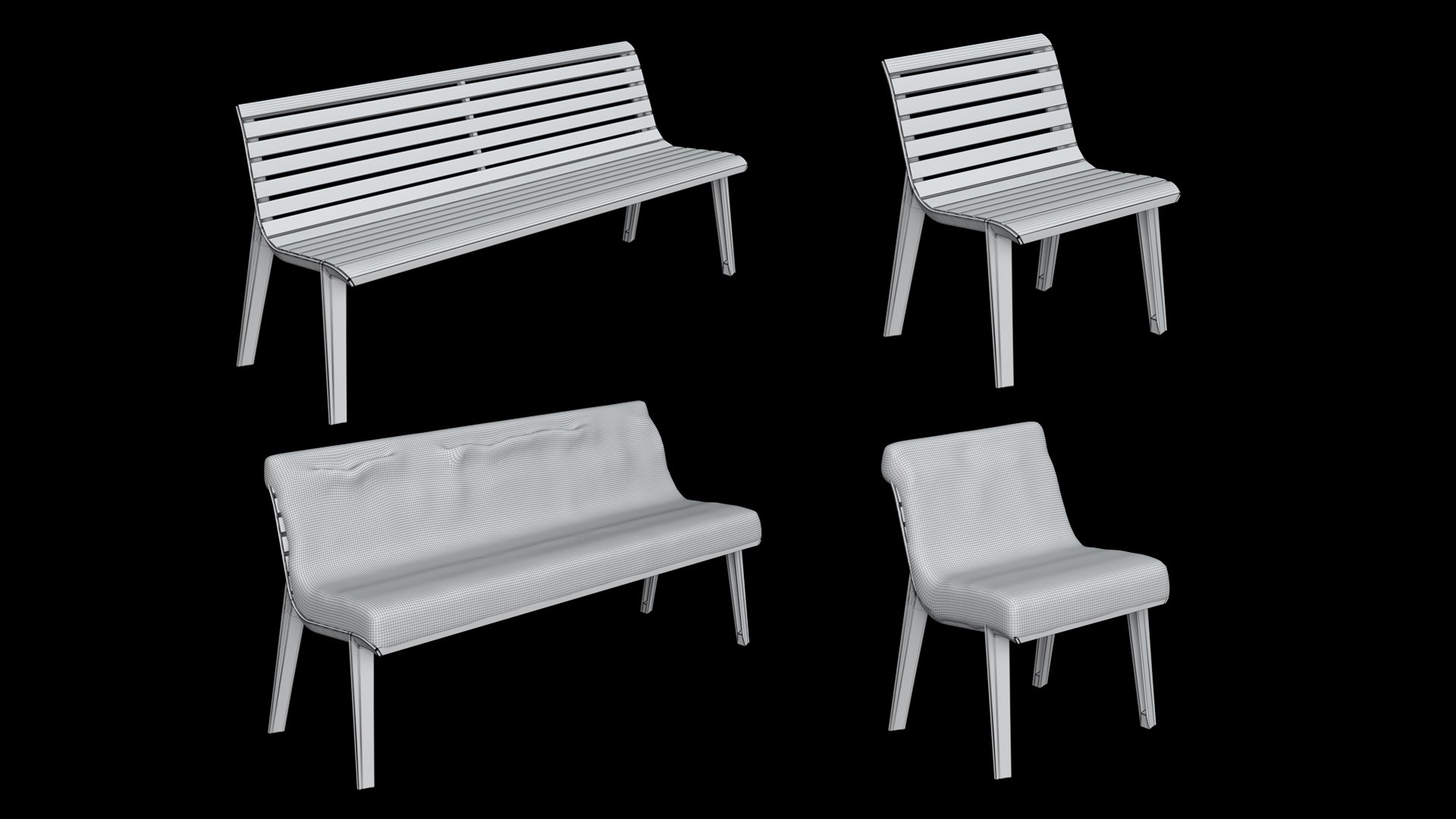 Park Bench Mmcite Model - TurboSquid 1686175
