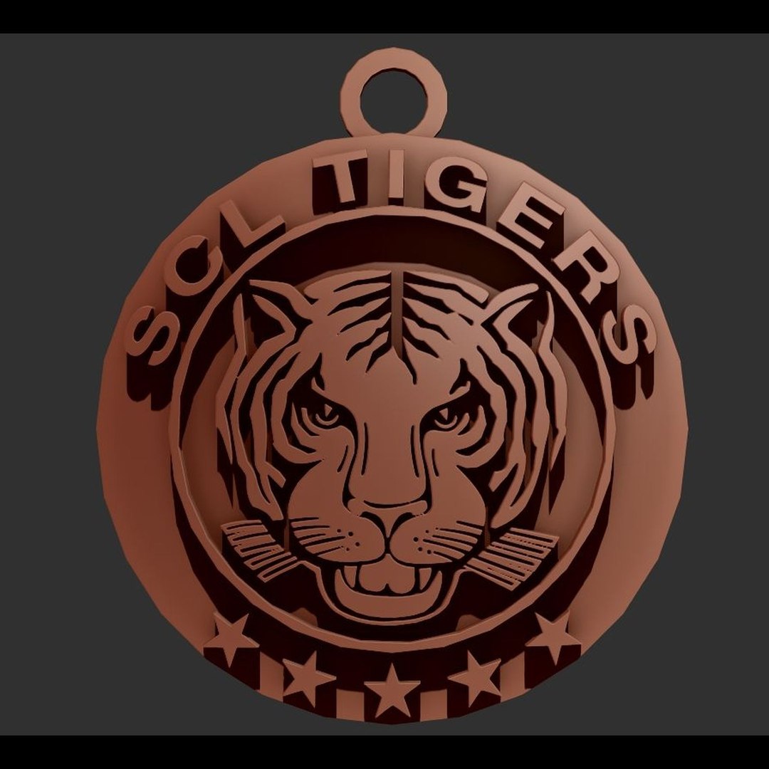 modelo 3d Keychan con logo imprimible de Scl Tigers - TurboSquid 2222884