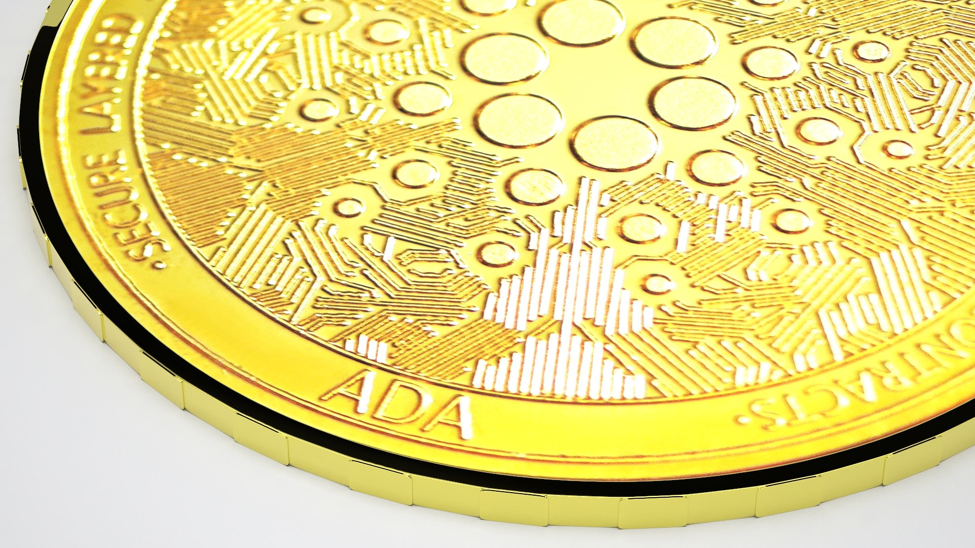 3D Cardano Gold Coin - TurboSquid 2384998