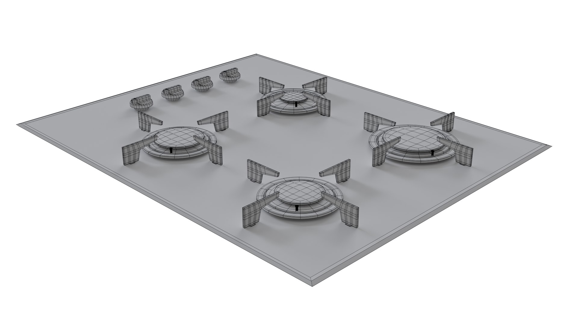 3D Model Cooktop - Built In Cooker - TurboSquid 1733267