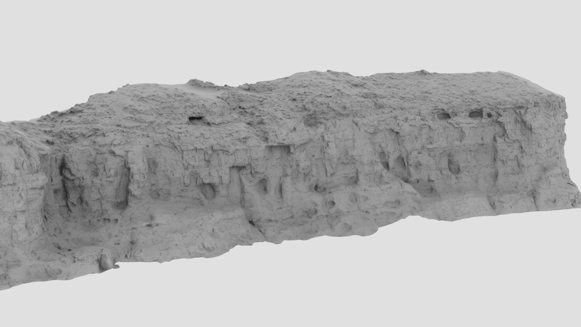 3D Model Riverbed Canyon Cliff Scan 06 - TurboSquid 2052352