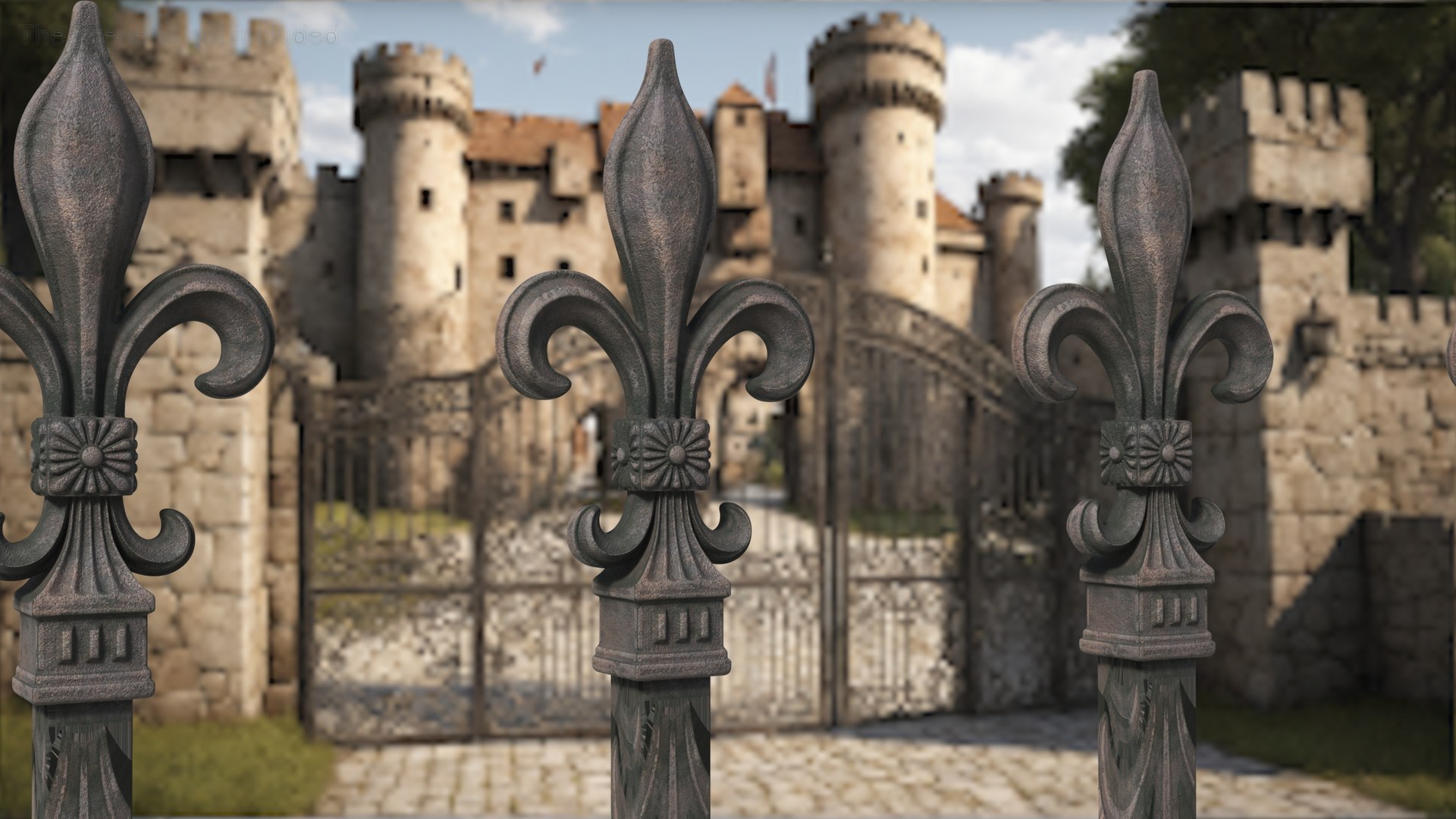 Aged Heraldic Lily Tip 3D Model - TurboSquid 2248535