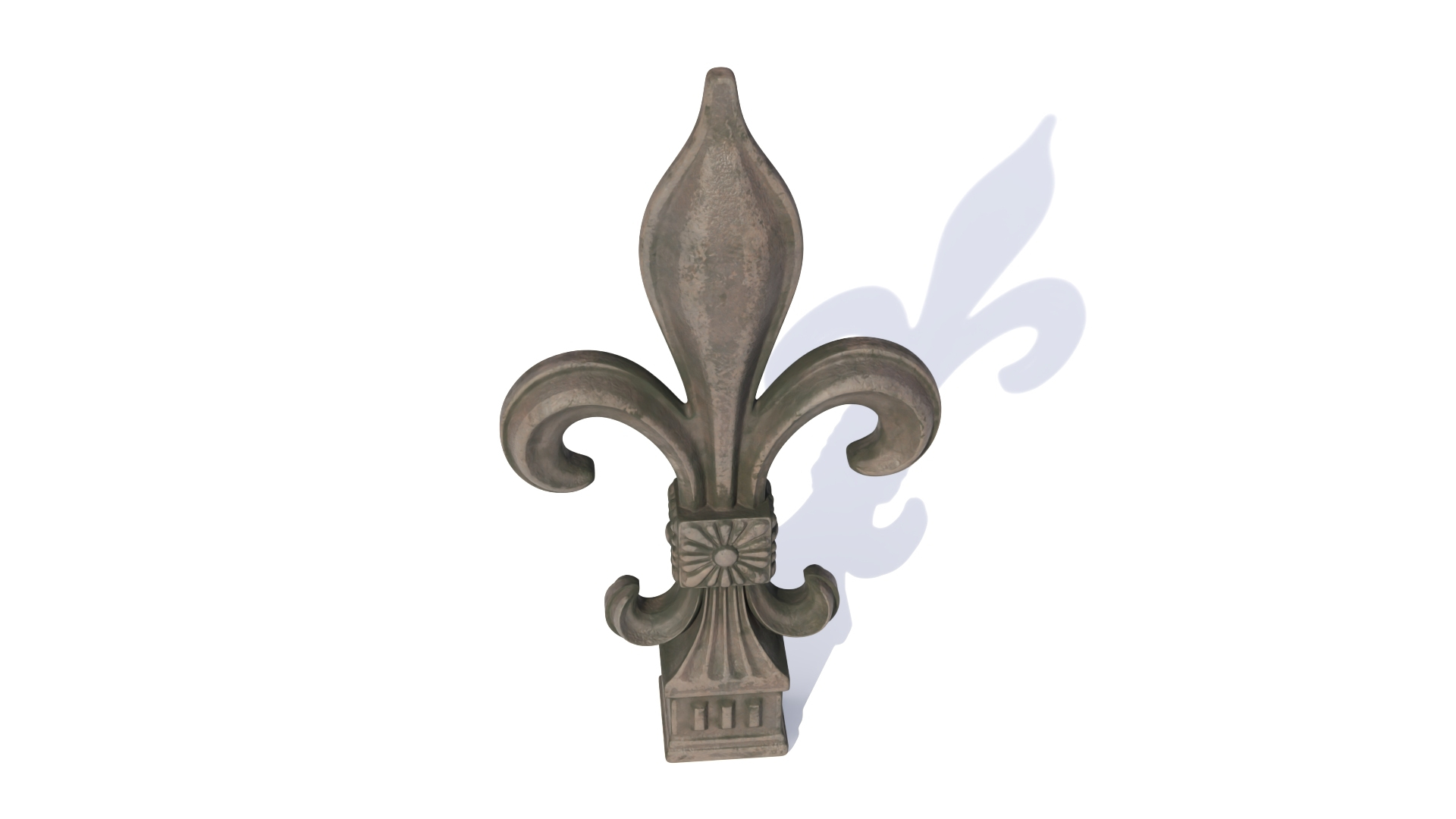 Aged Heraldic Lily Tip 3D Model - TurboSquid 2248535