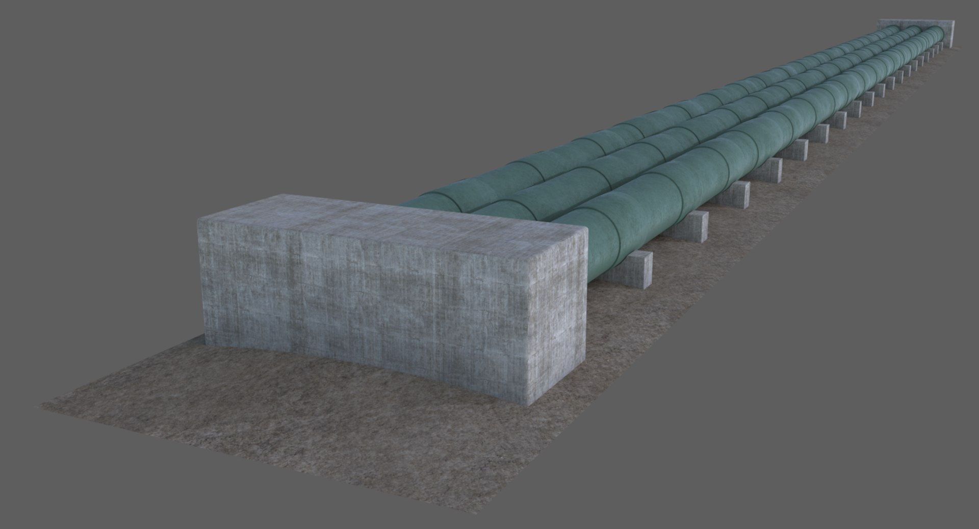 Water pipeline 1 3D model - TurboSquid 1163281