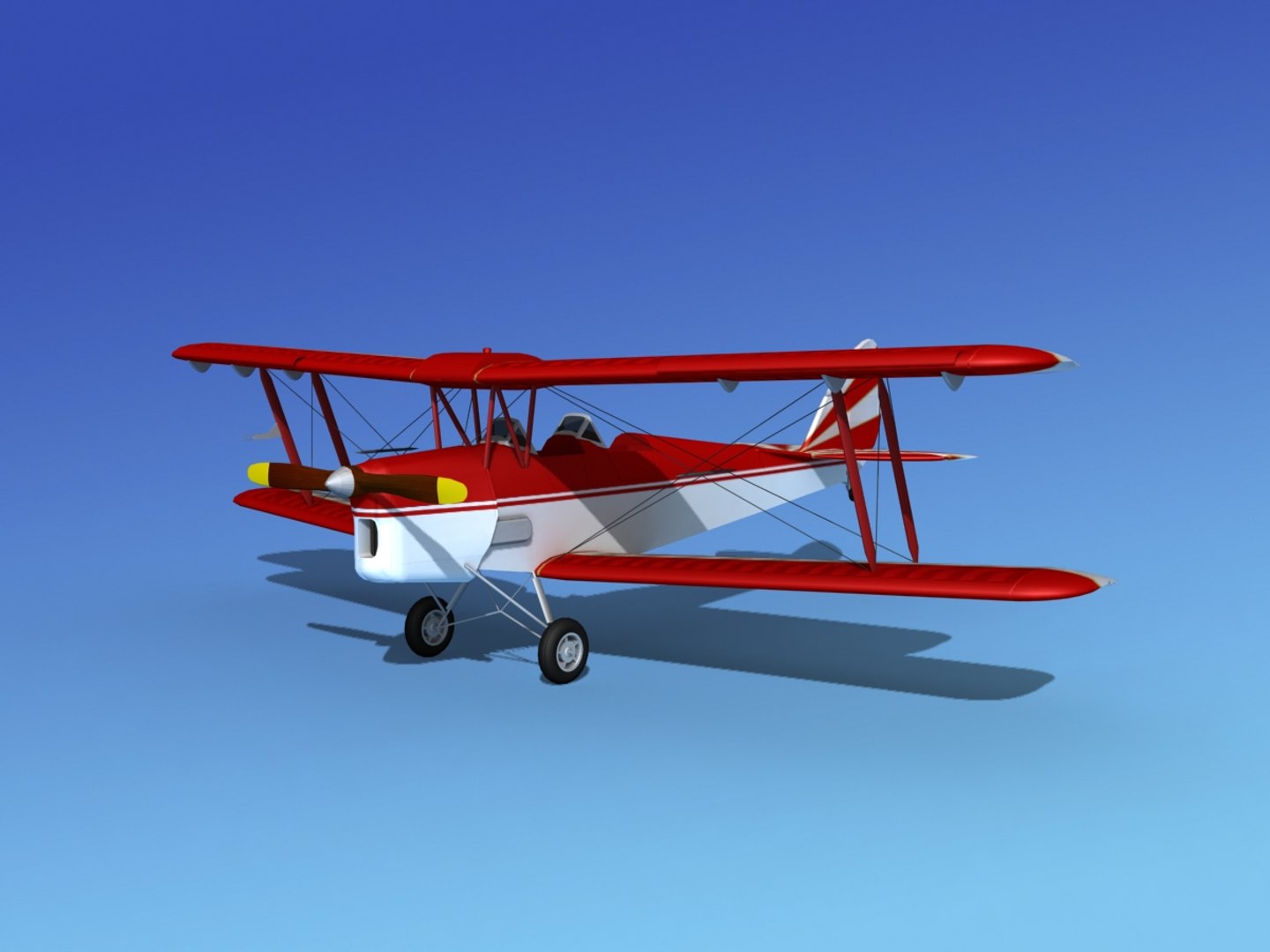 3d Model Tiger Moth Dehavilland
