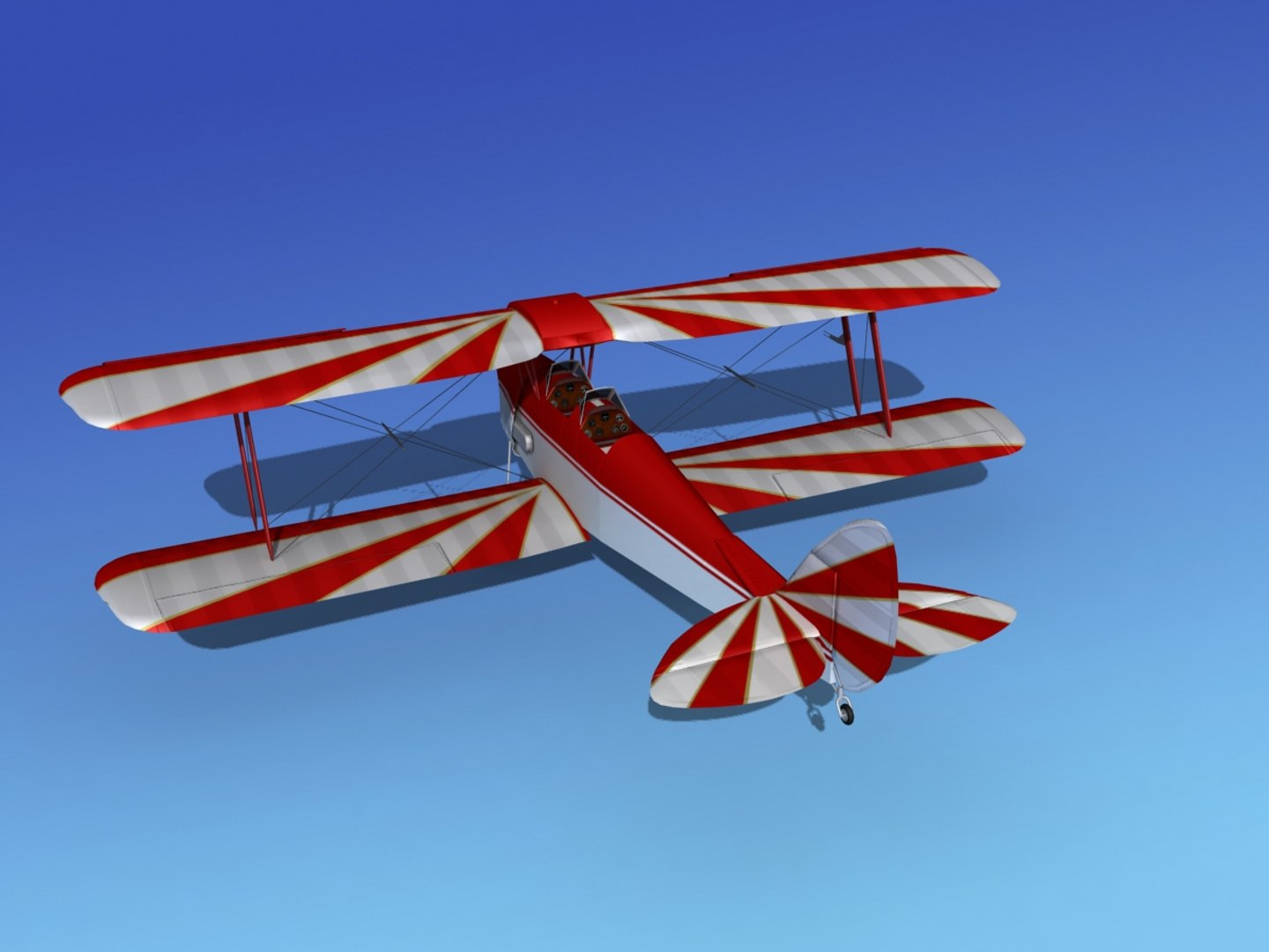 3d Model Tiger Moth Dehavilland