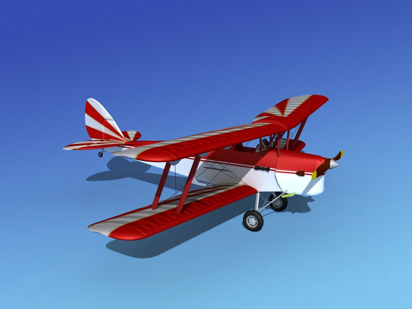 3d Model Tiger Moth Dehavilland