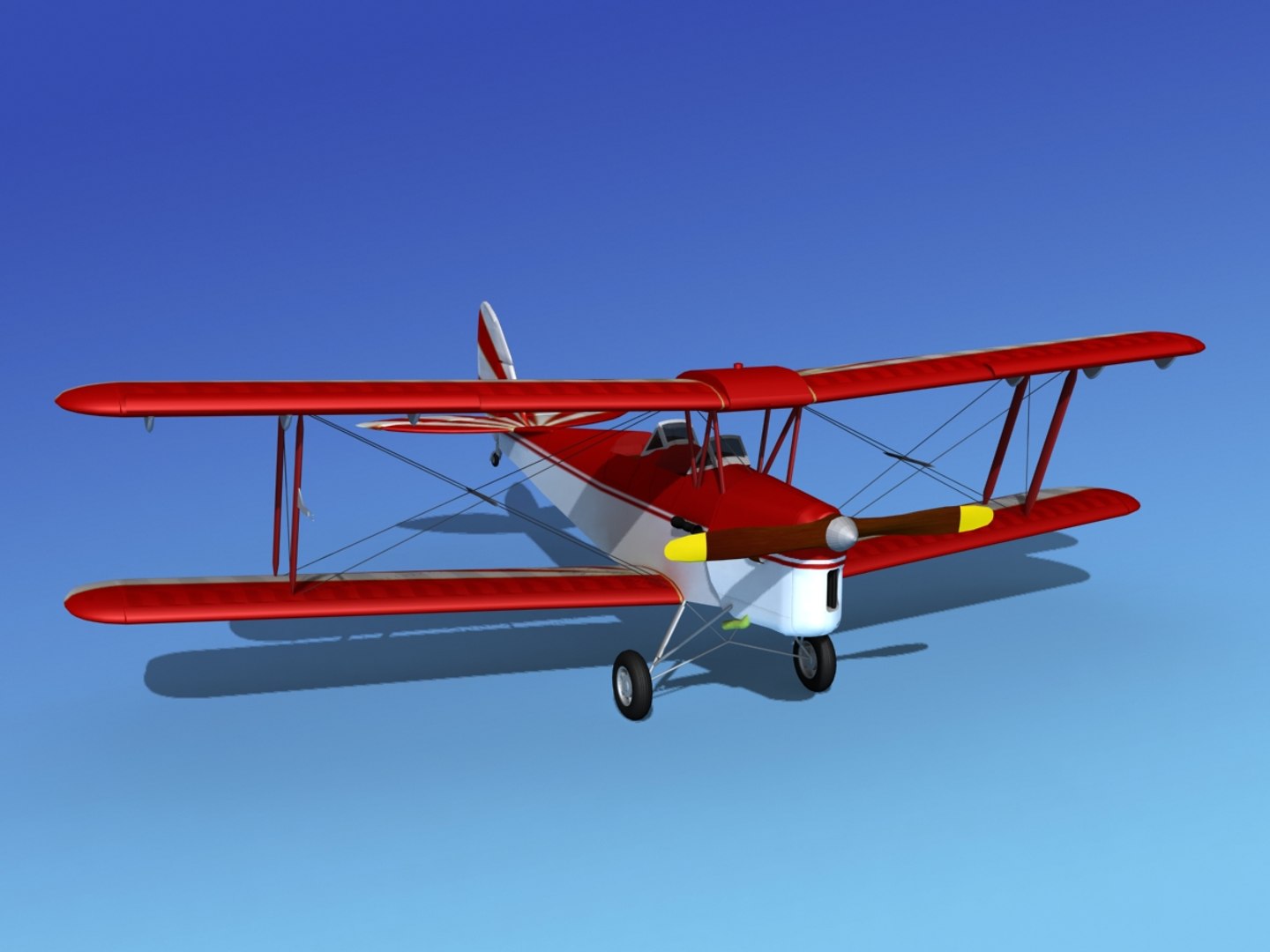 3d Model Tiger Moth Dehavilland