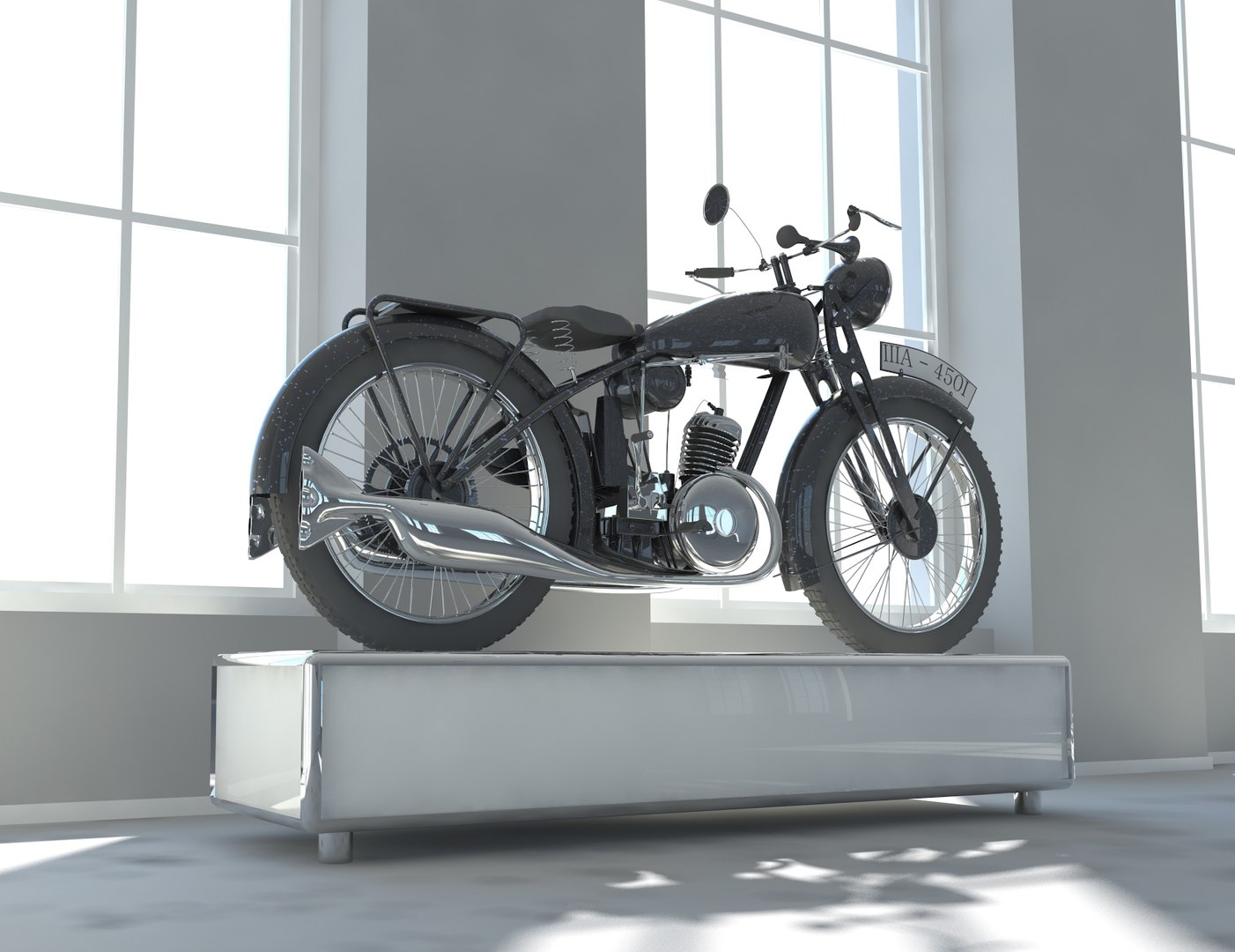 Nsu Motorcycle 1931 3d Model