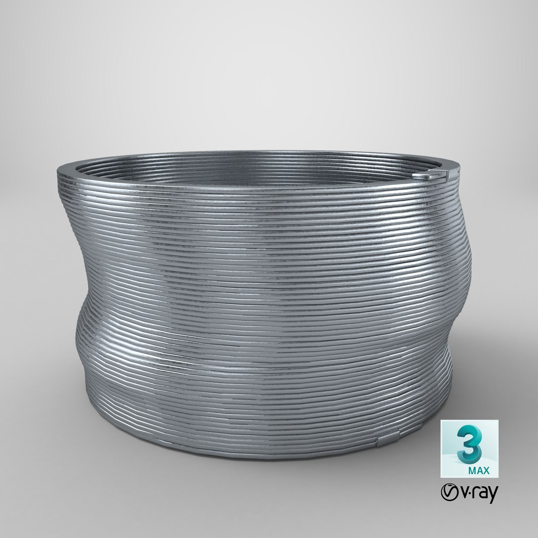 metal slinky 02 c4d
