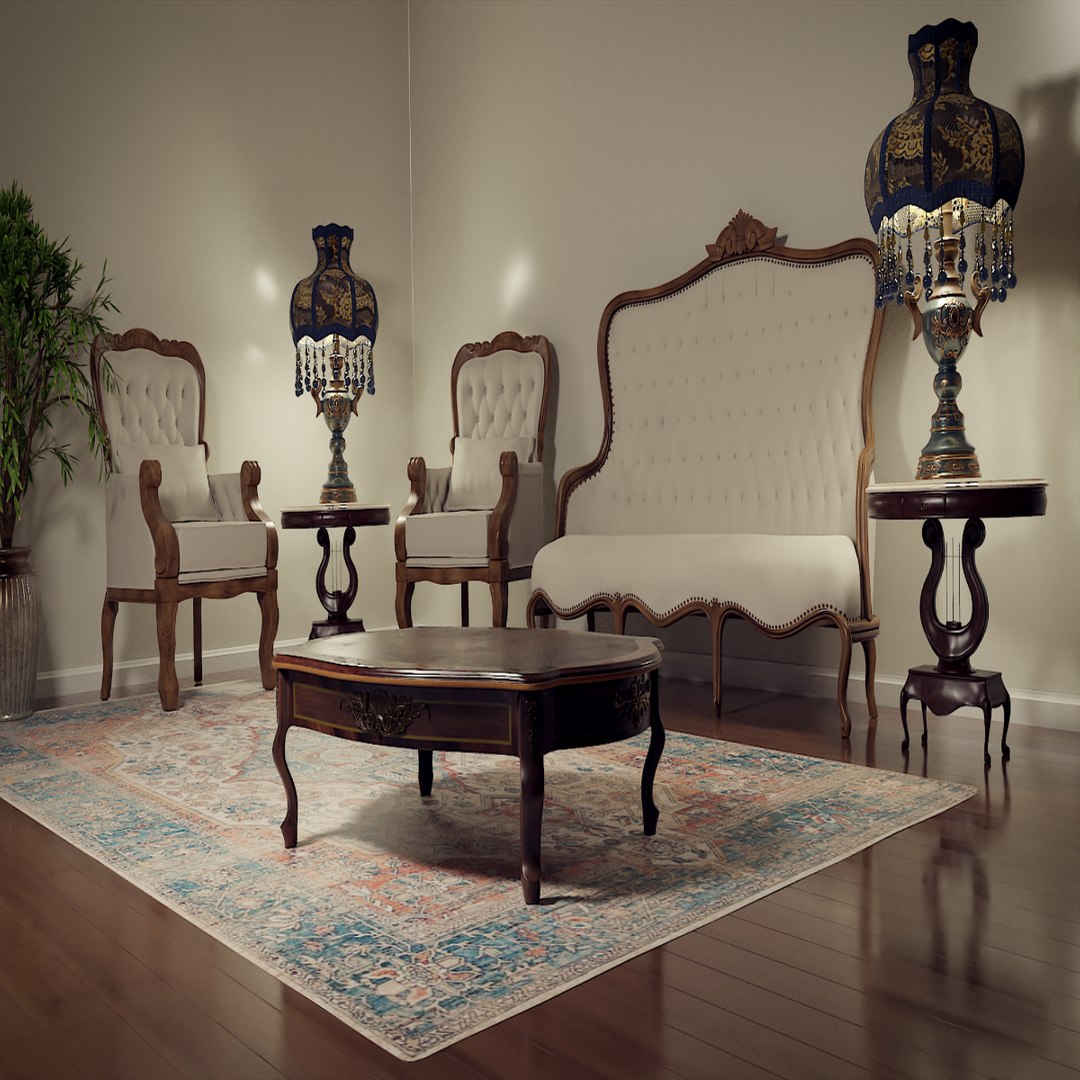 3D Classic Victorian Furniture Collection - TurboSquid 1916444