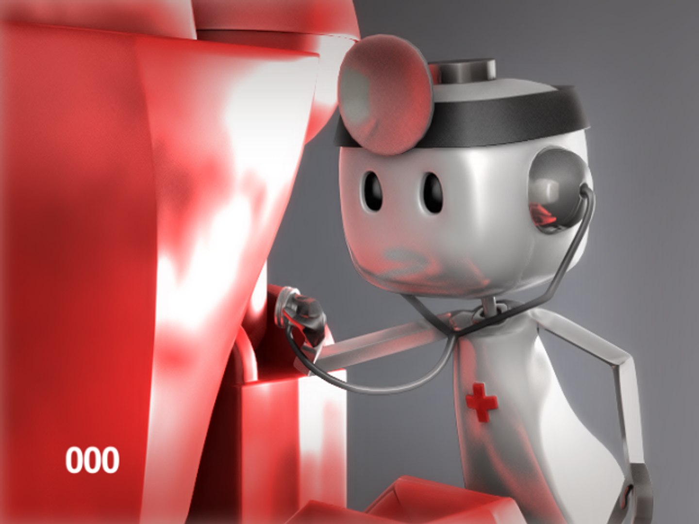 3d lwo animation robot doctor rig