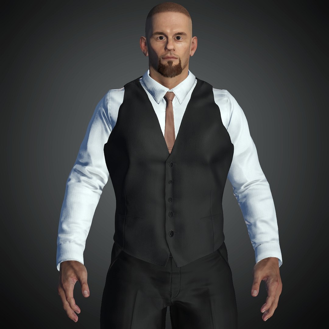 Realistic Man 3D Model - TurboSquid 2422141