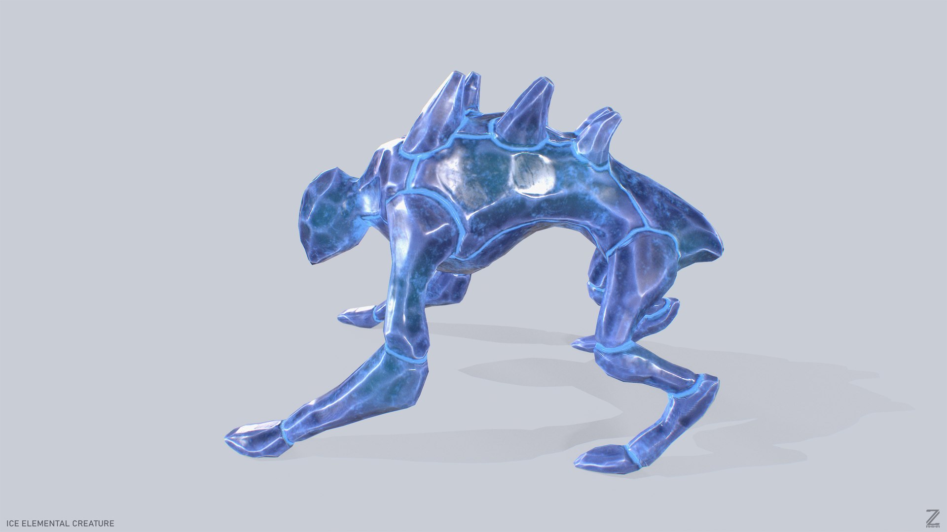 3D Ice Elemental Creature Collection Model - TurboSquid 2299375
