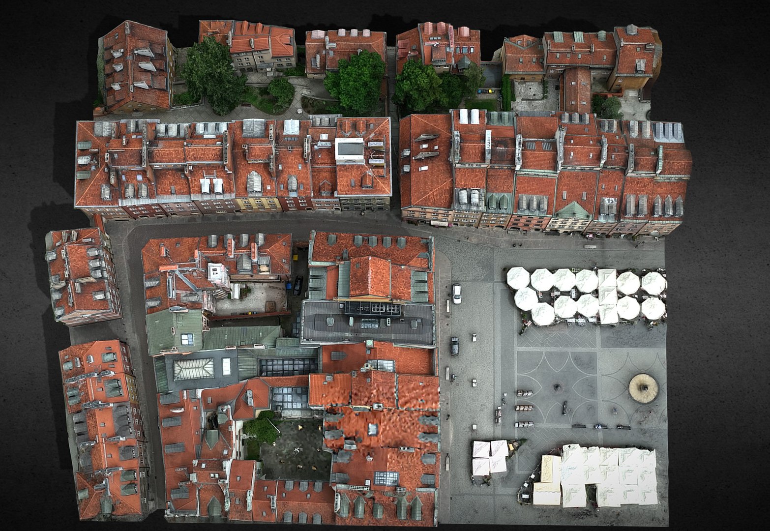 Old Town Buildings Drone Air Photogrammetry 3D - TurboSquid 2274699