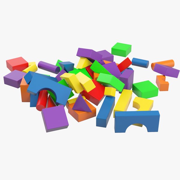 modelo 3d Building Block Pile - TurboSquid 2003057