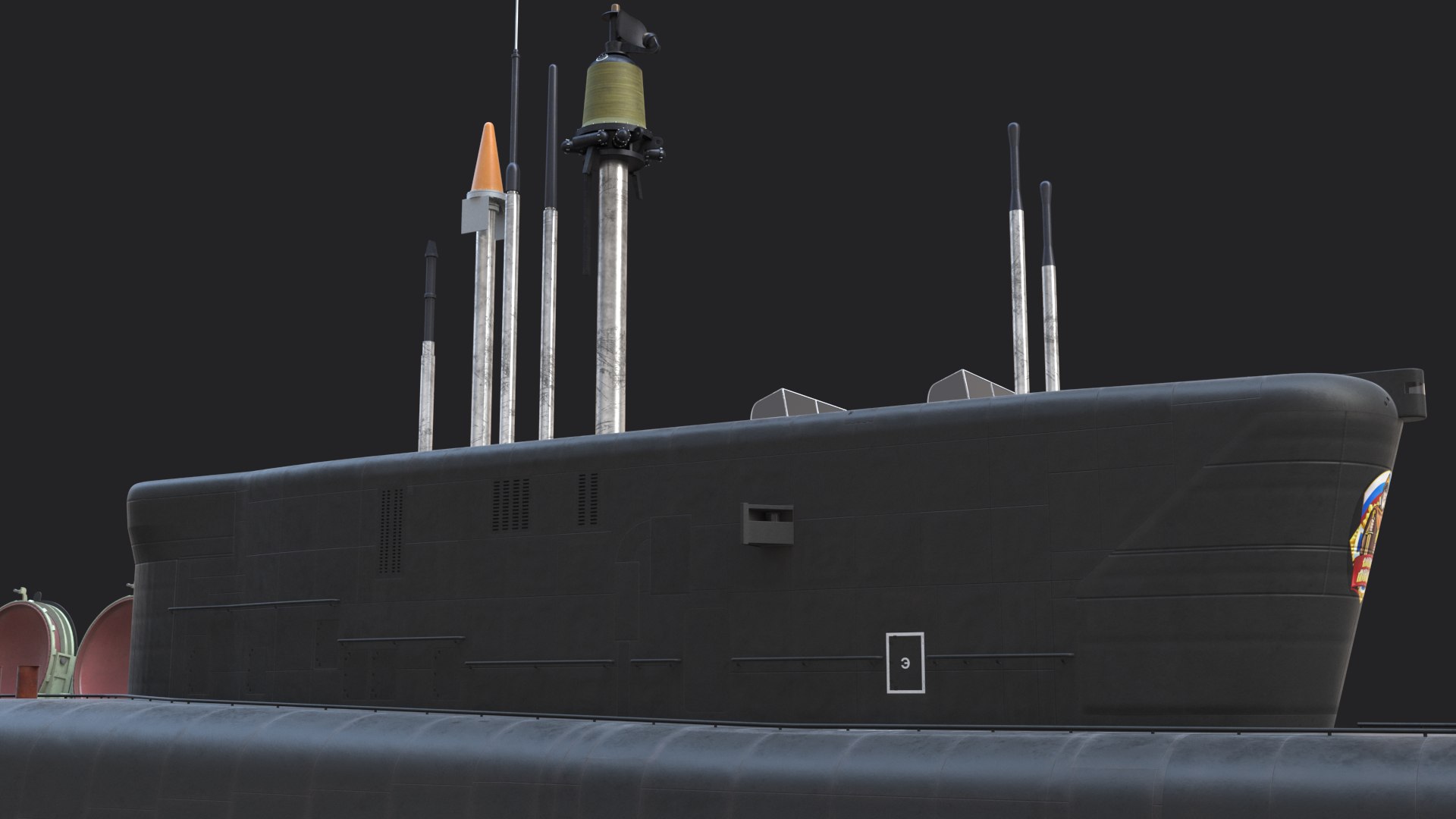3d Model K-551 Vladimir Monomakh Submarine