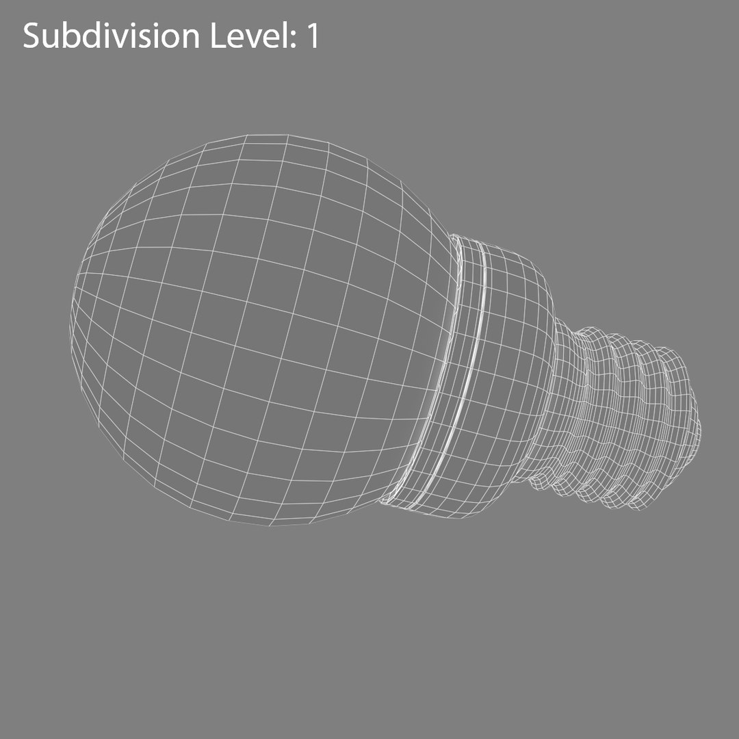 3d Model Spherical Bulb E27