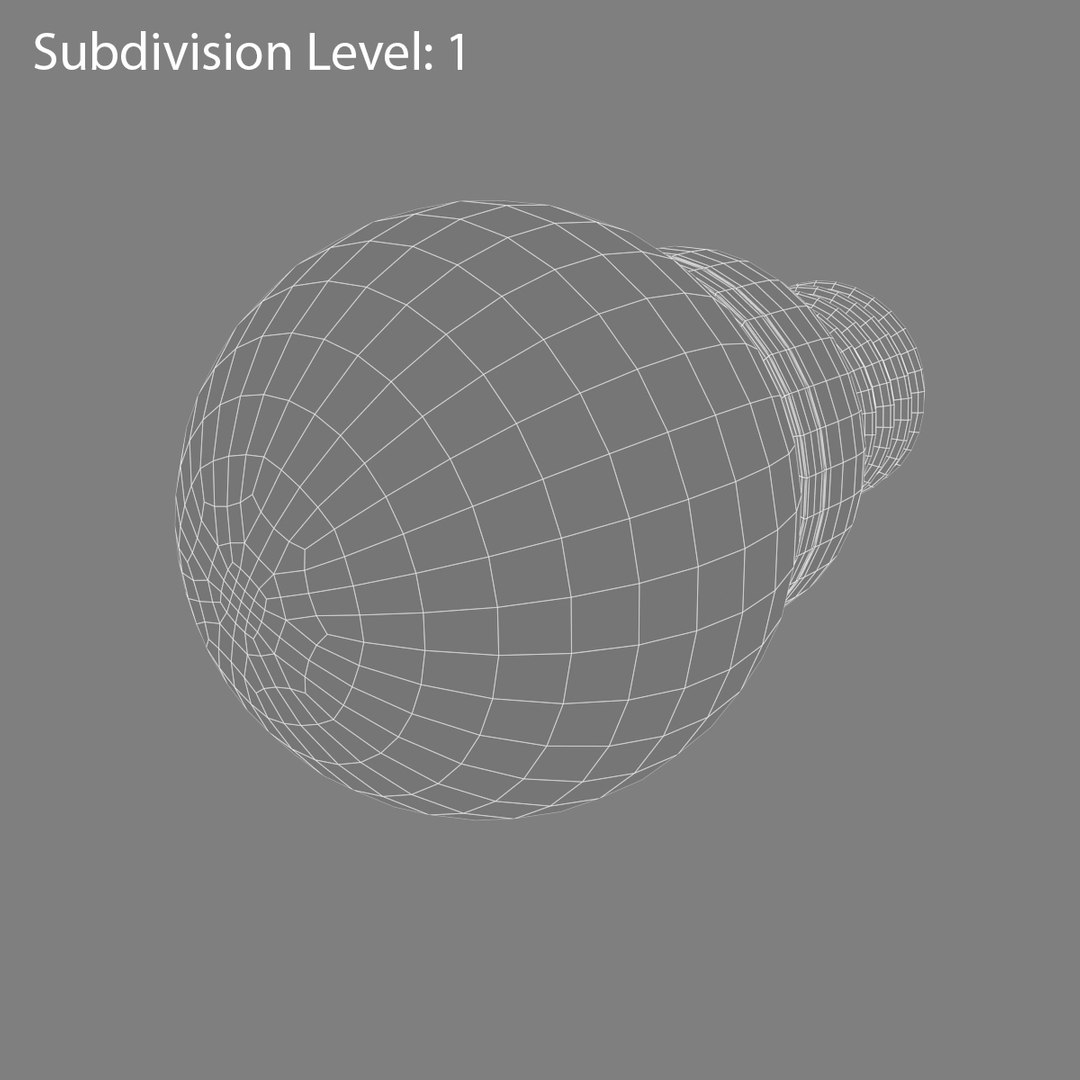 3d Model Spherical Bulb E27