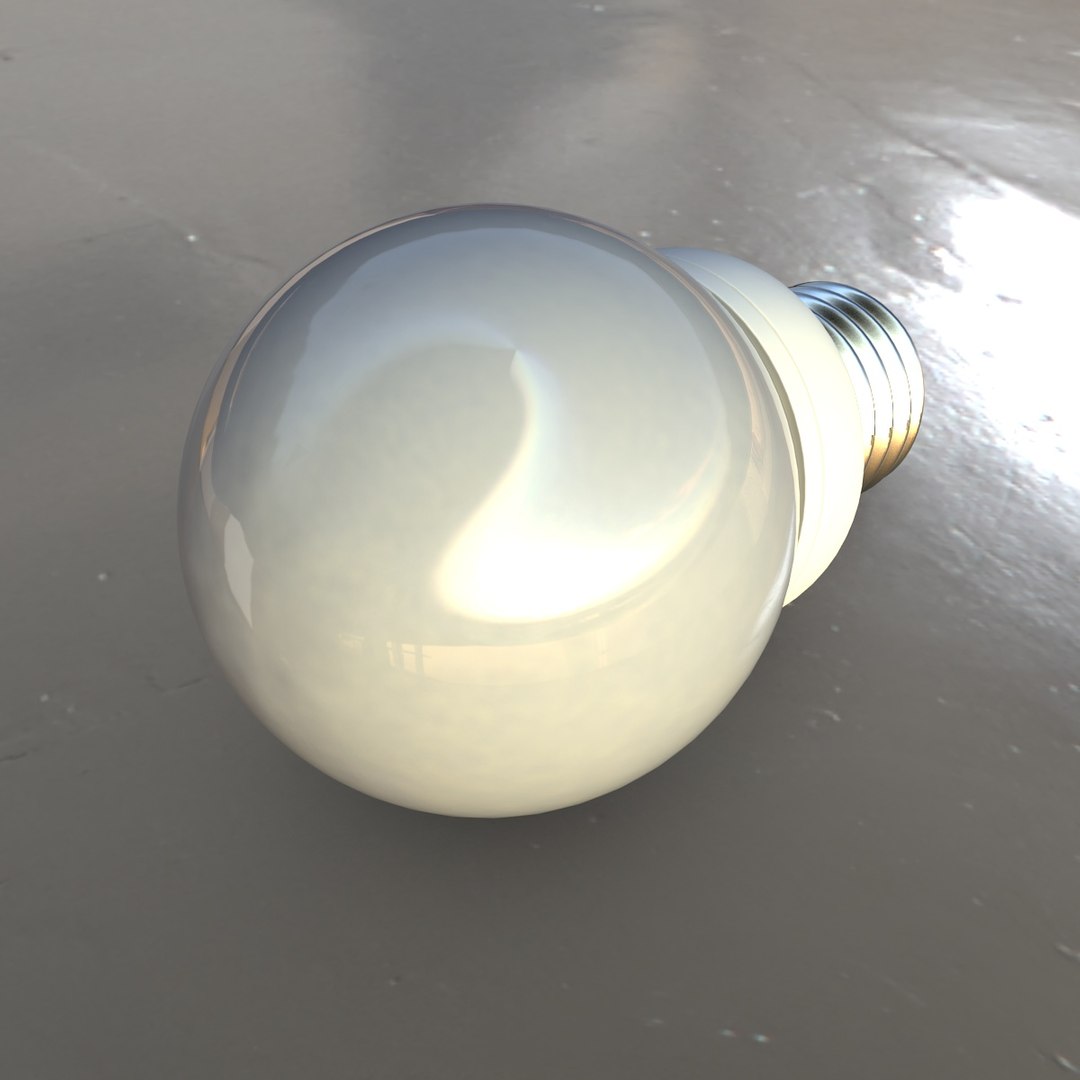 3d Model Spherical Bulb E27