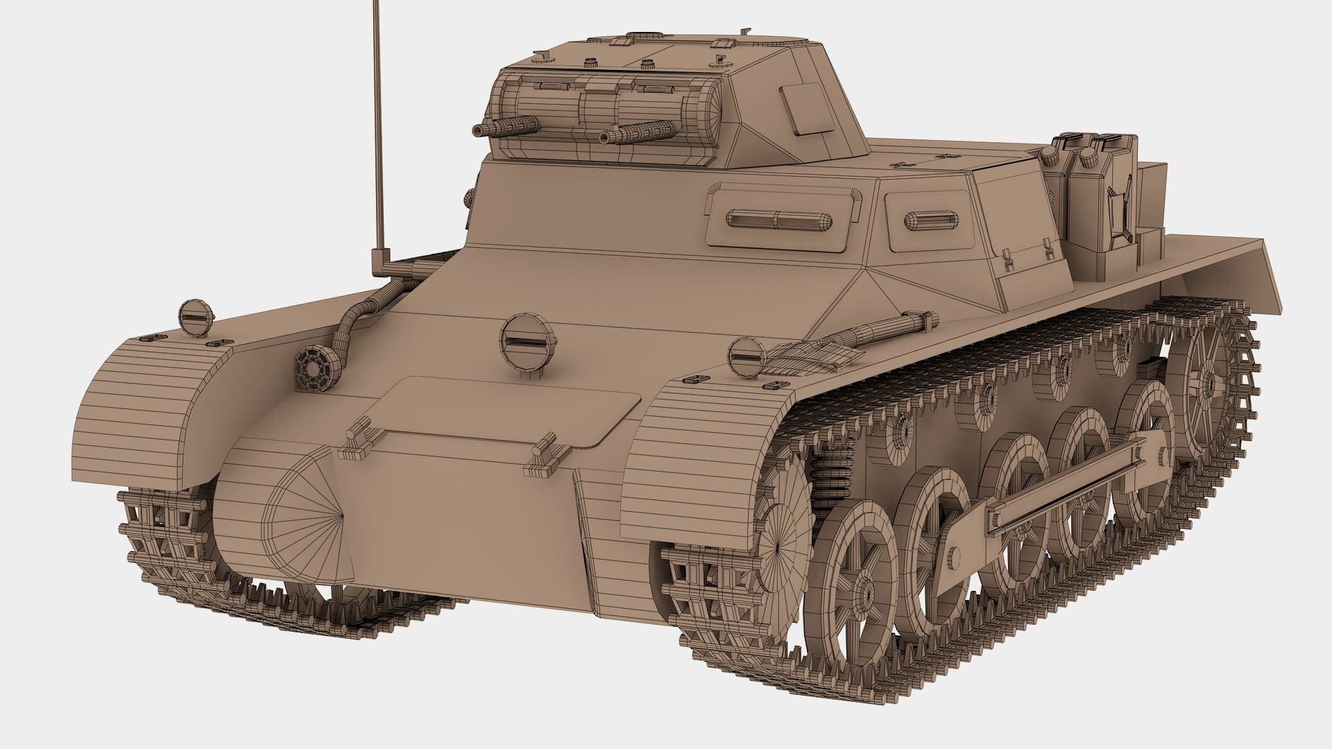 Panzer 1 Ausf B 3D Model - TurboSquid 2441326