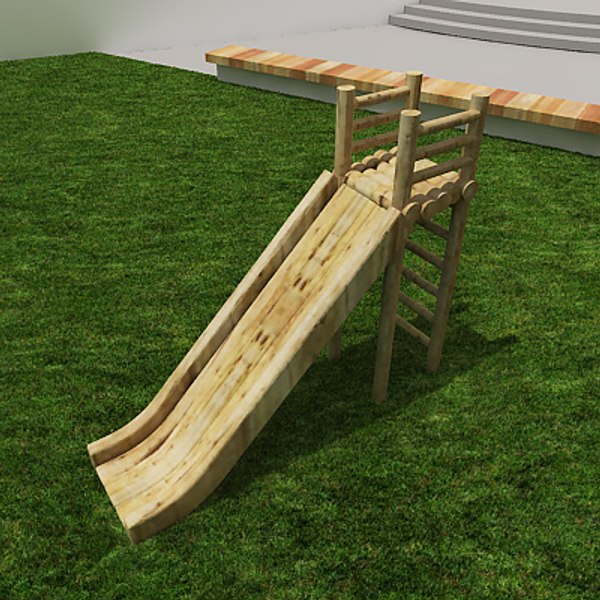 3ds wooden playground