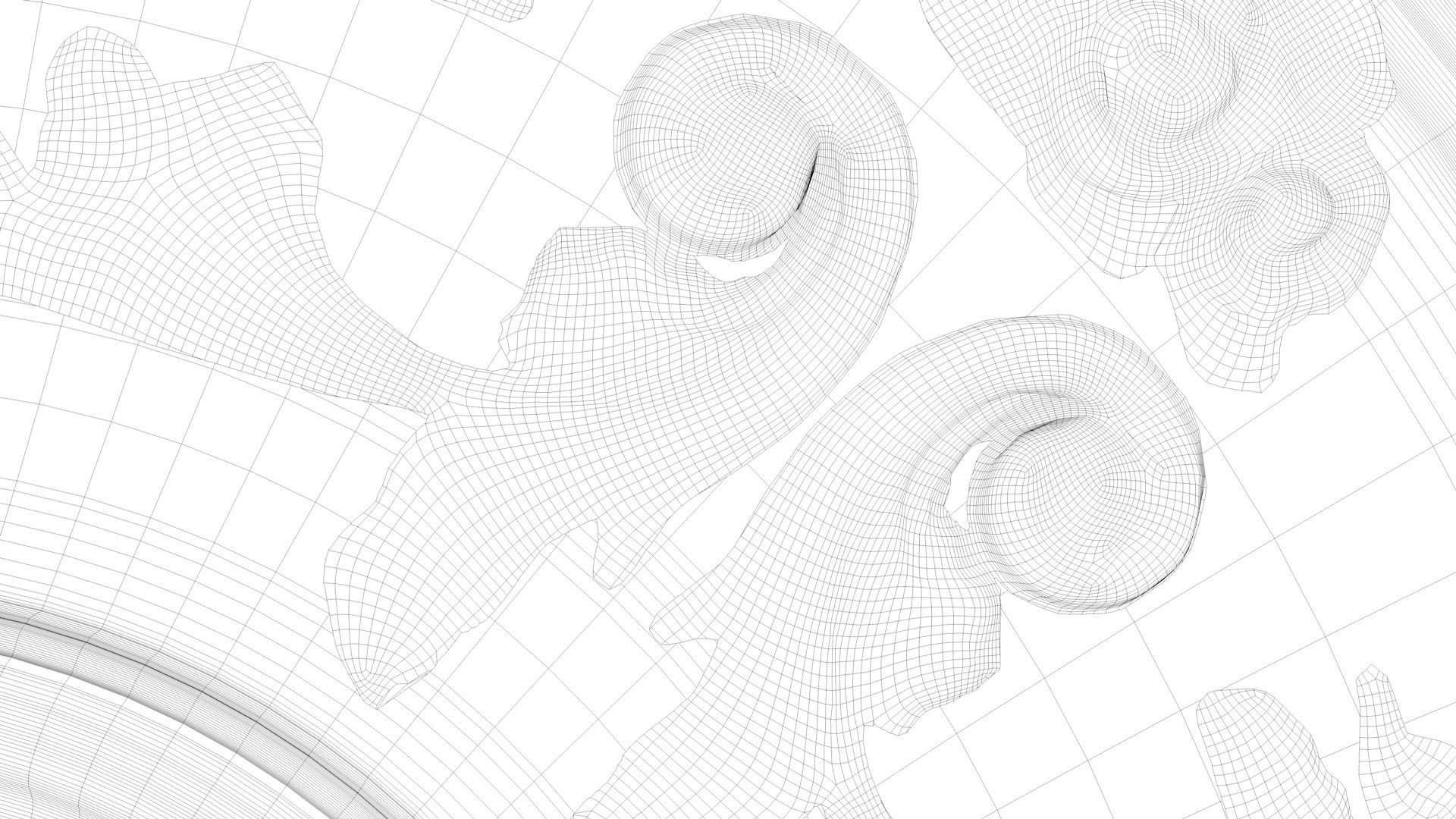 3D Ceiling Sockets Gypsum Plaster DR15 - TurboSquid 2013120