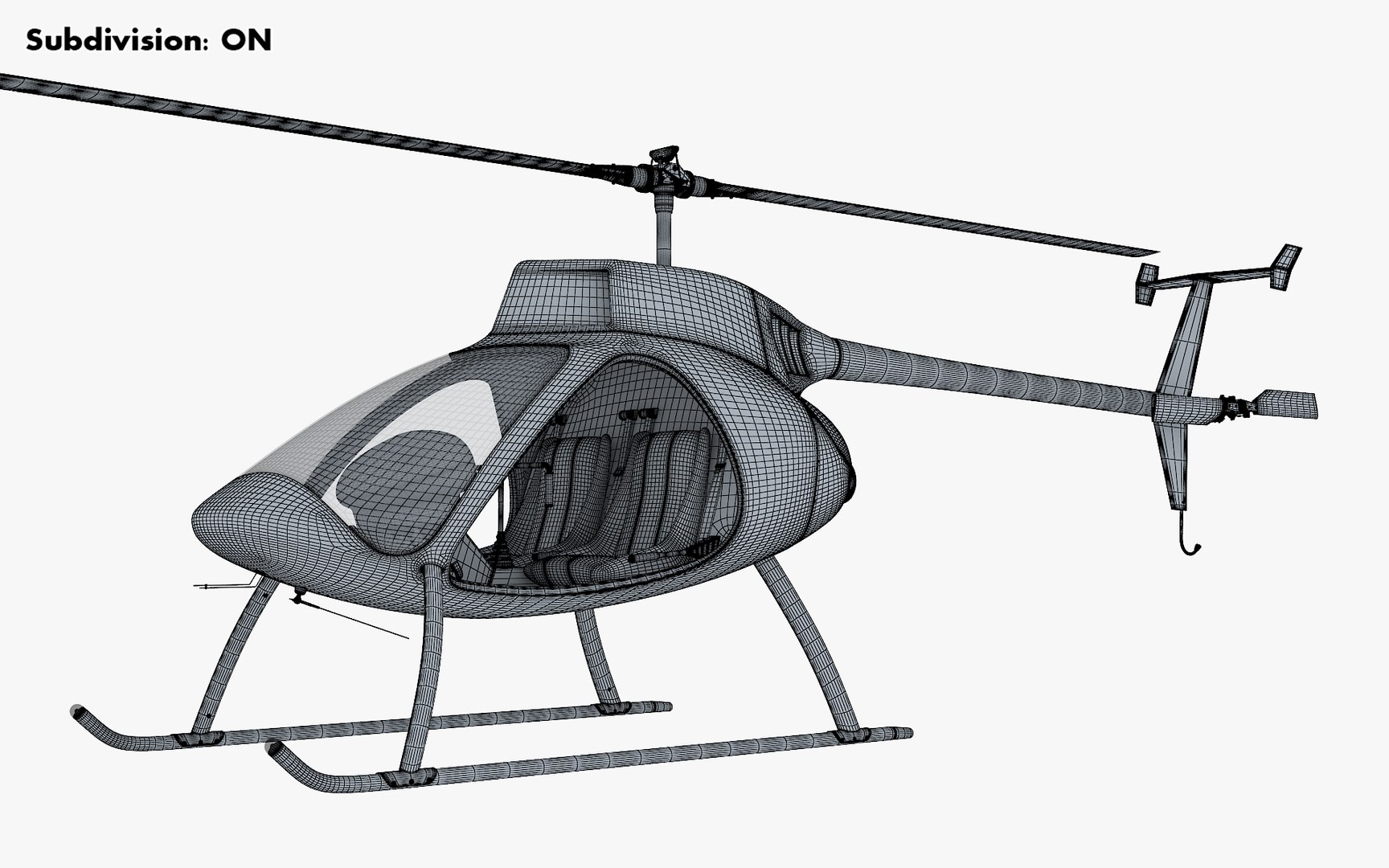 3D Generic Light Helicopter M 1 - TurboSquid 2022259