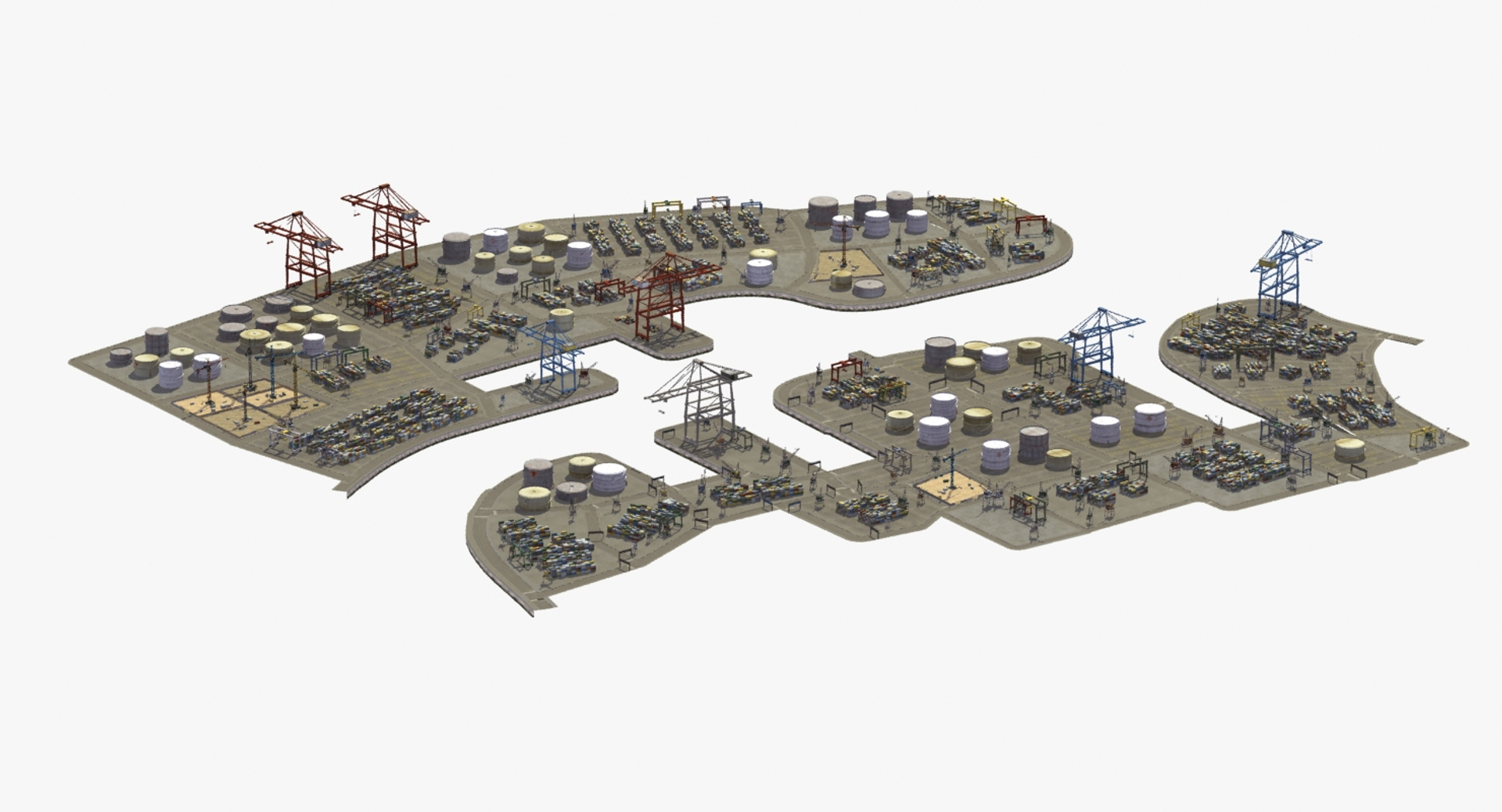 3D Port Complex Model - TurboSquid 1188751