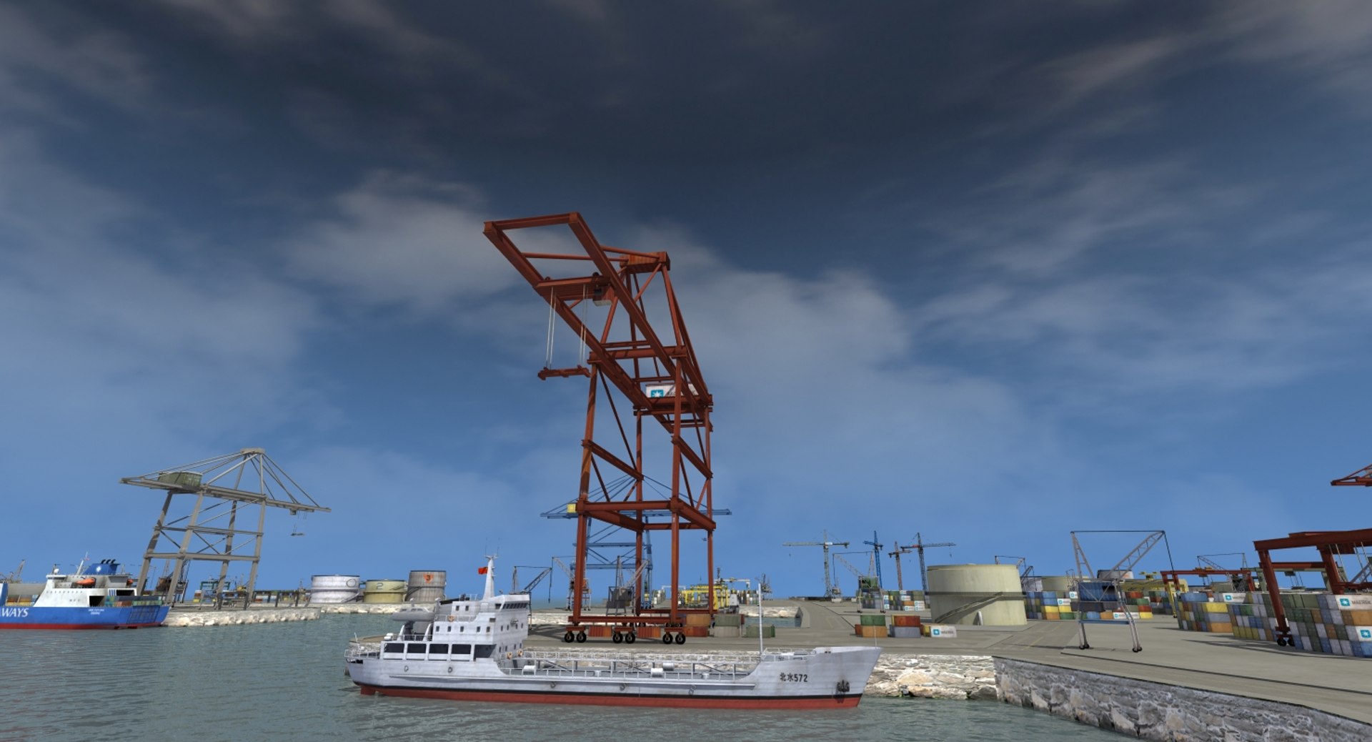 3D port complex model - TurboSquid 1188751