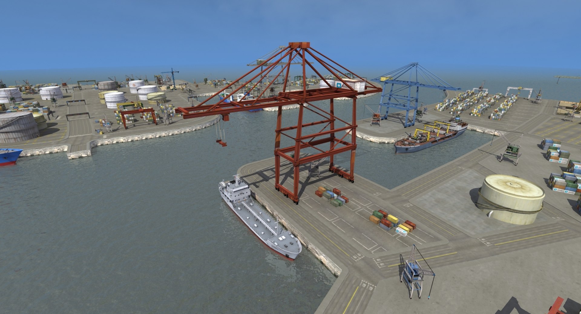 3D Port Complex Model - TurboSquid 1188751