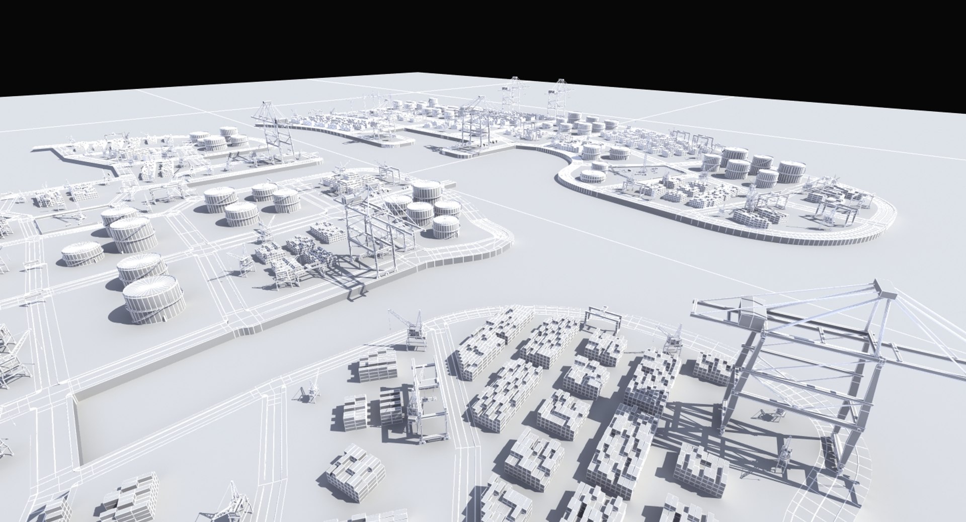 3D port complex model - TurboSquid 1188751