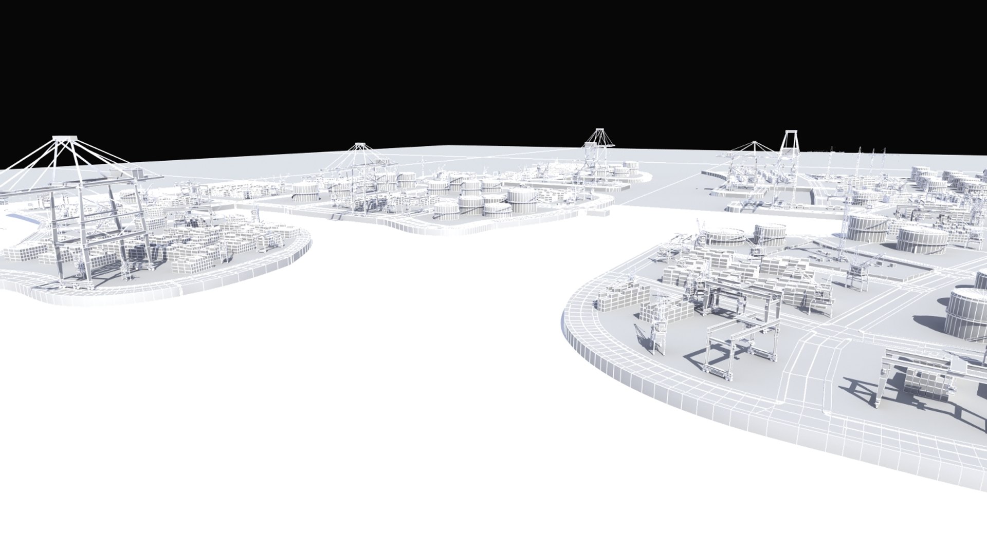 3D port complex model - TurboSquid 1188751