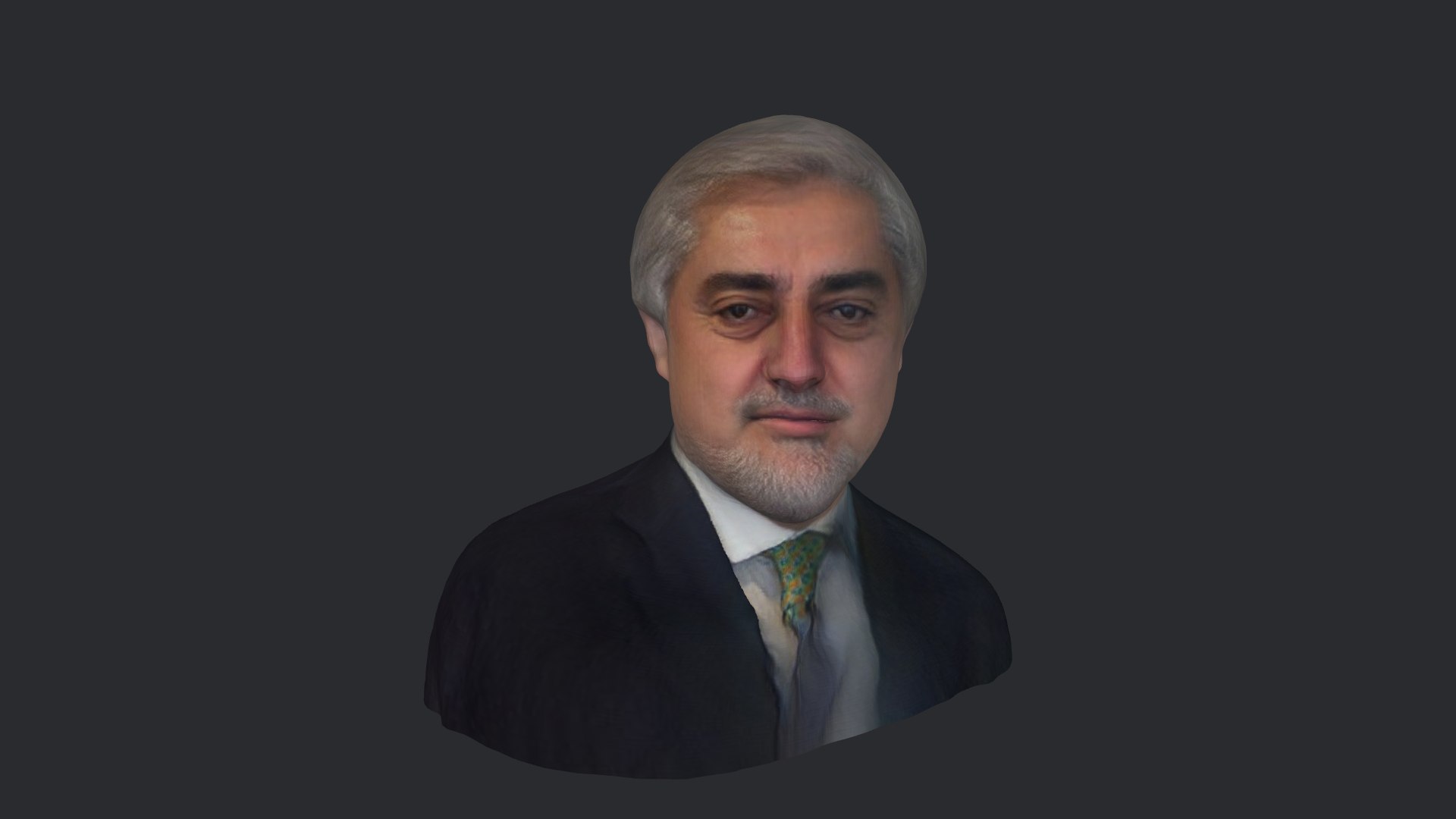 Abdullah Abdullah- Realistic Bust Head Ready 3d Model Model ...