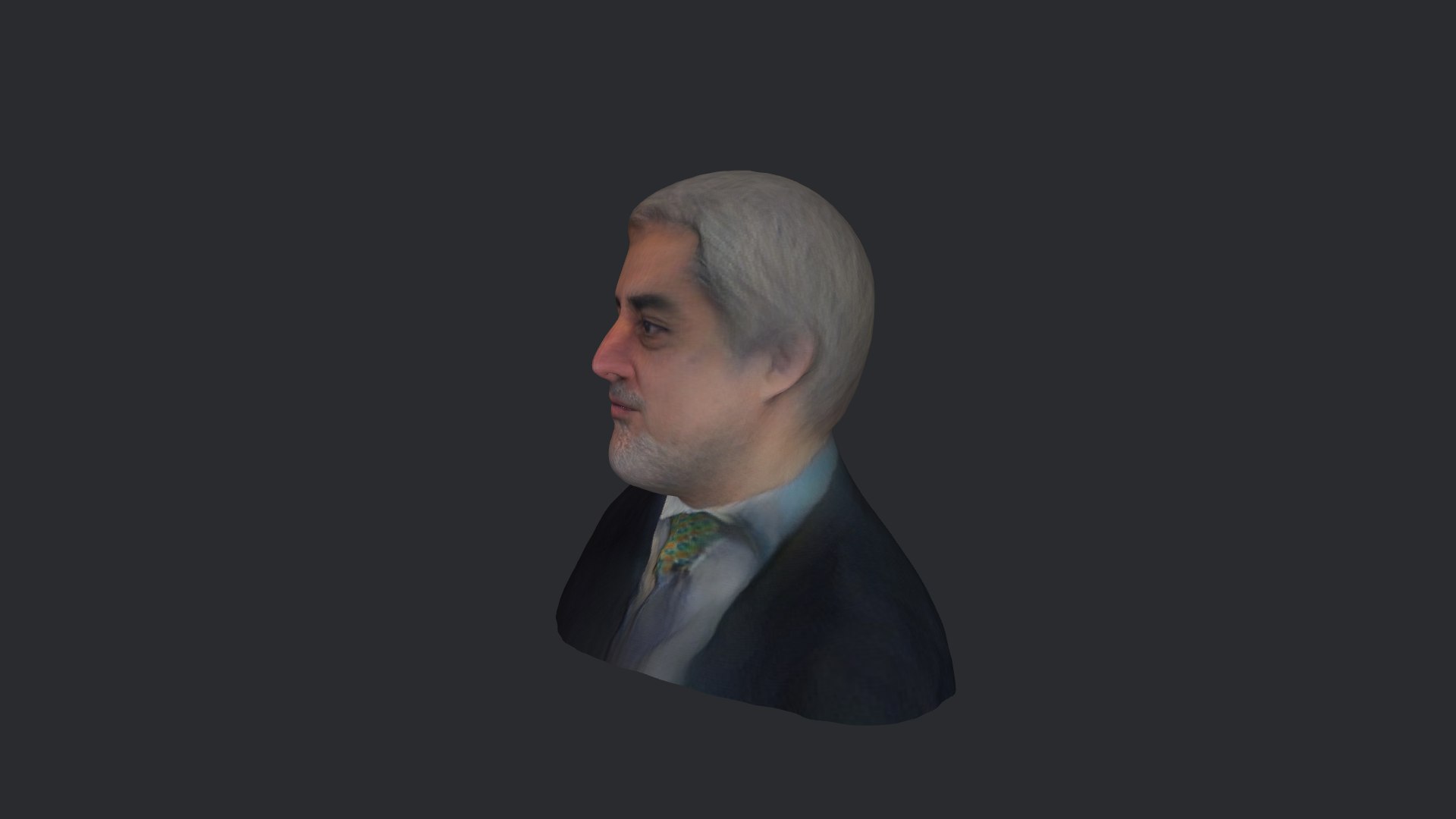 Abdullah Abdullah- Realistic Bust Head Ready 3d Model Model ...