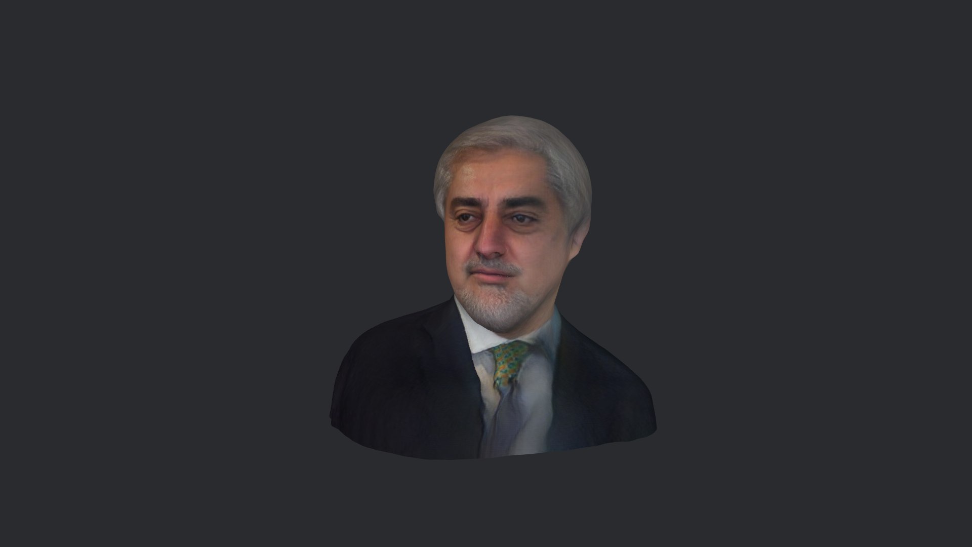 Abdullah Abdullah- Realistic Bust Head Ready 3d Model Model ...