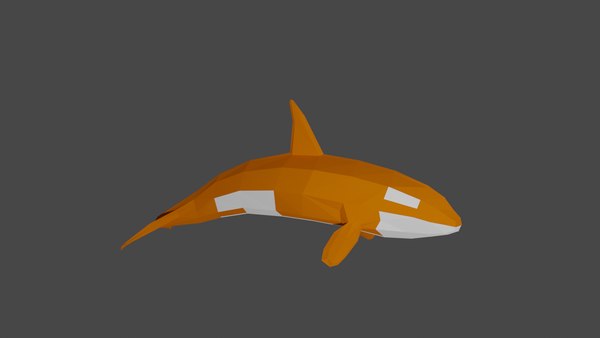 3D Low Poly Orca - TurboSquid 1876391