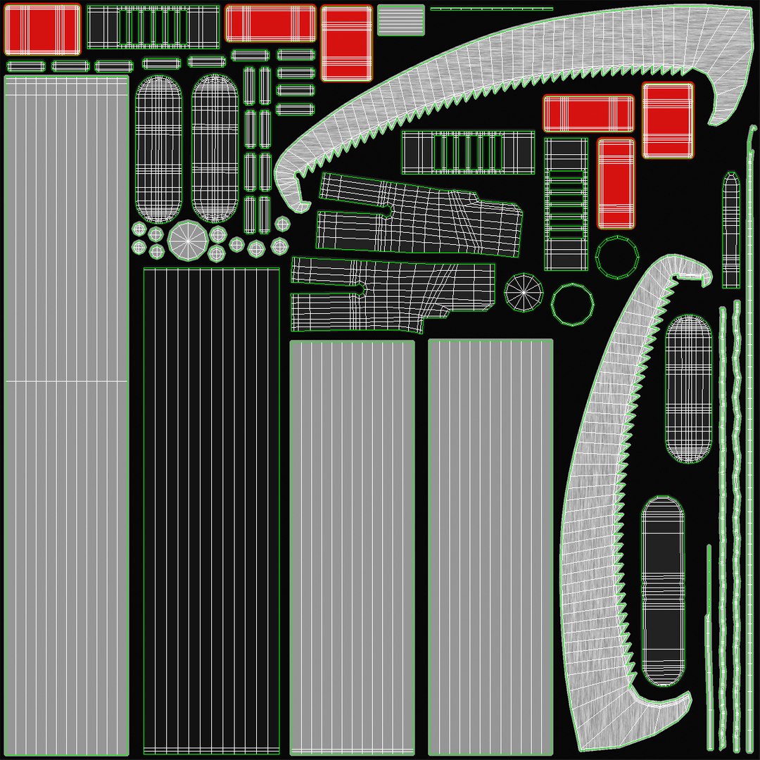 3d Model Of Pole Pruner Saw