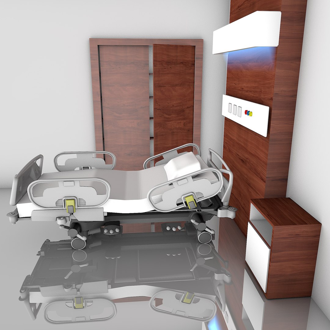 Hospital Room 3D Model - TurboSquid 2161224